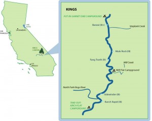 Kings River Mile-By-Mile Map